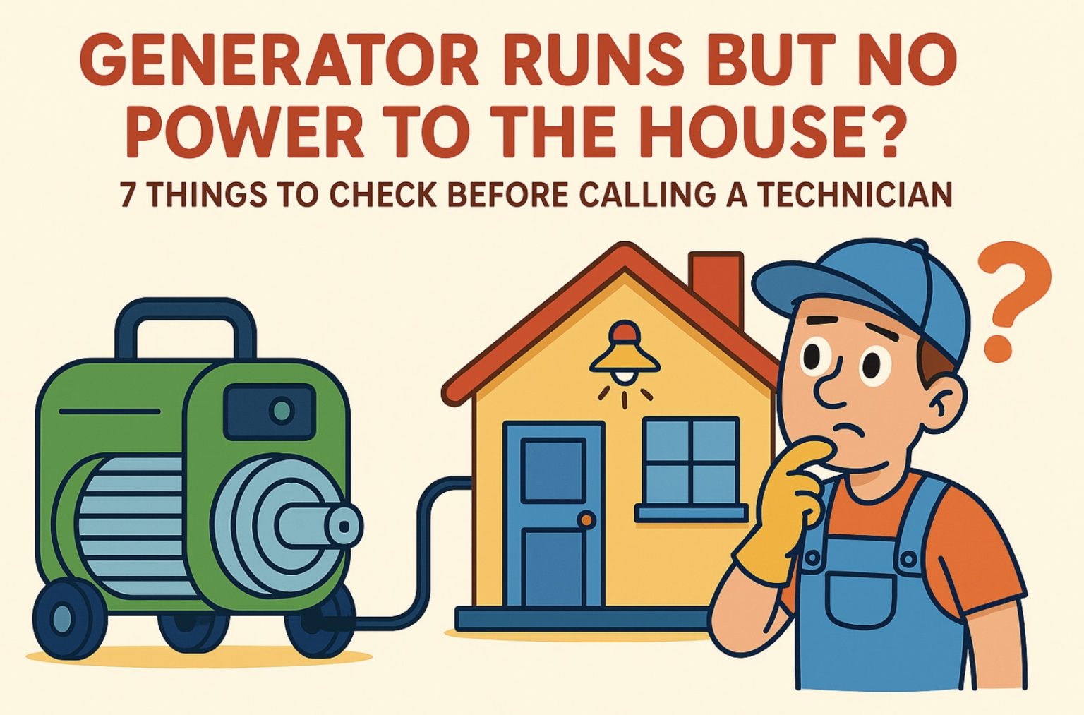 Generator Runs But No Power