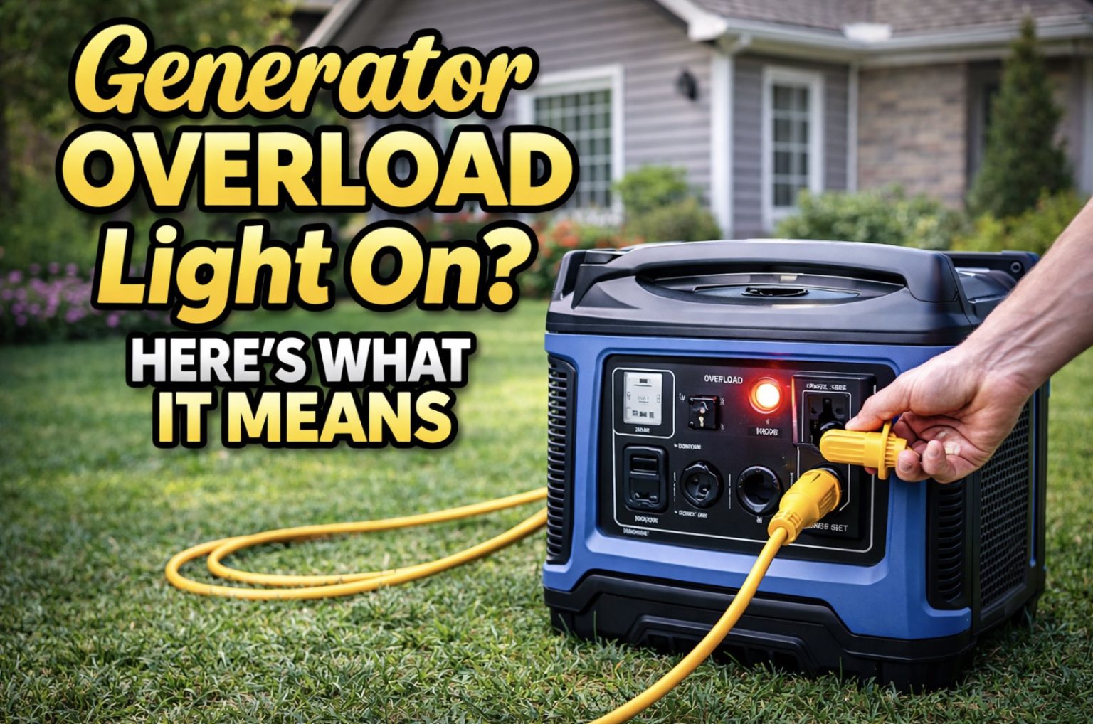 Generator Overload Light On? Here’s What It Means - GeneratorStop.com